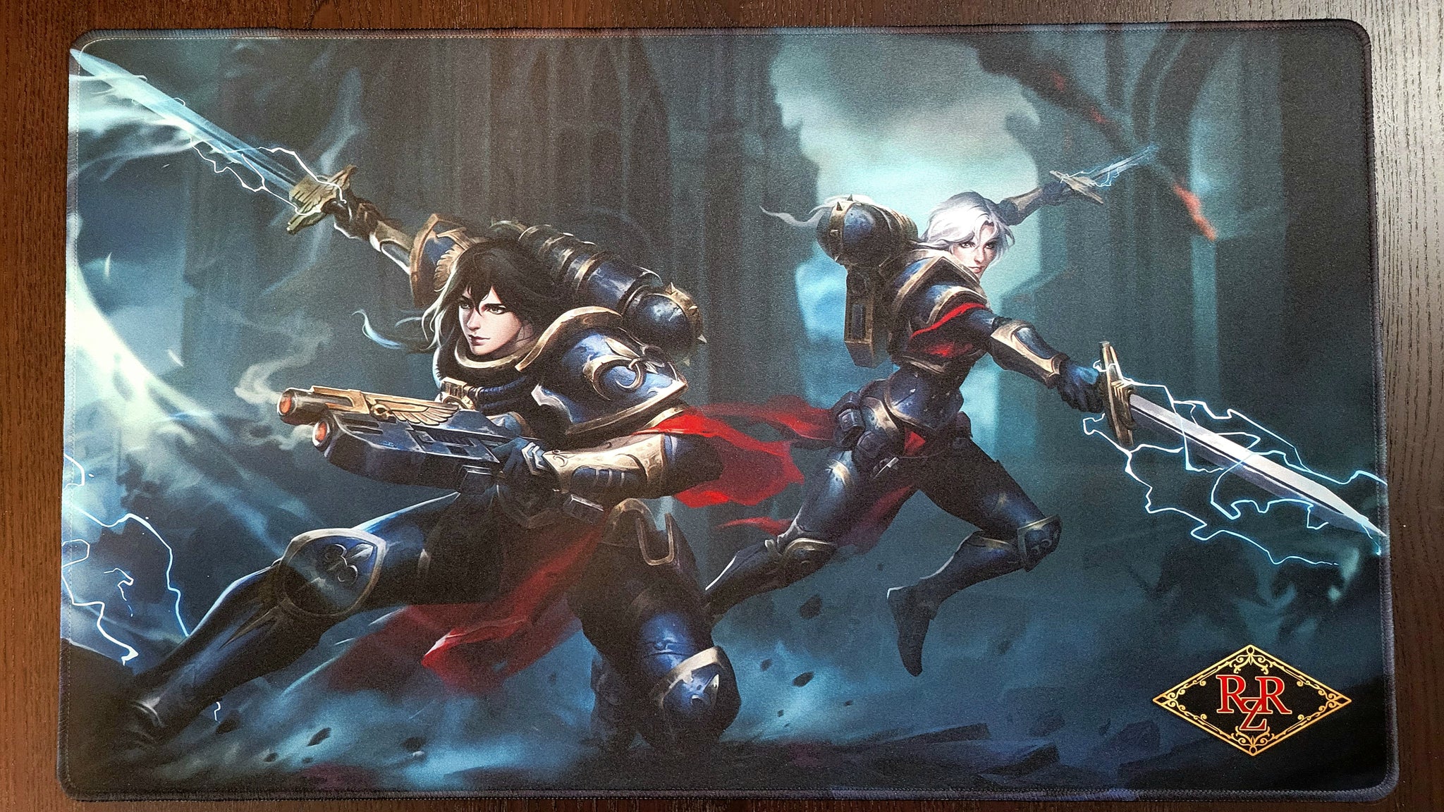 Grim Battle in the Far Future - Official Red Zone Rogue Playmat ...